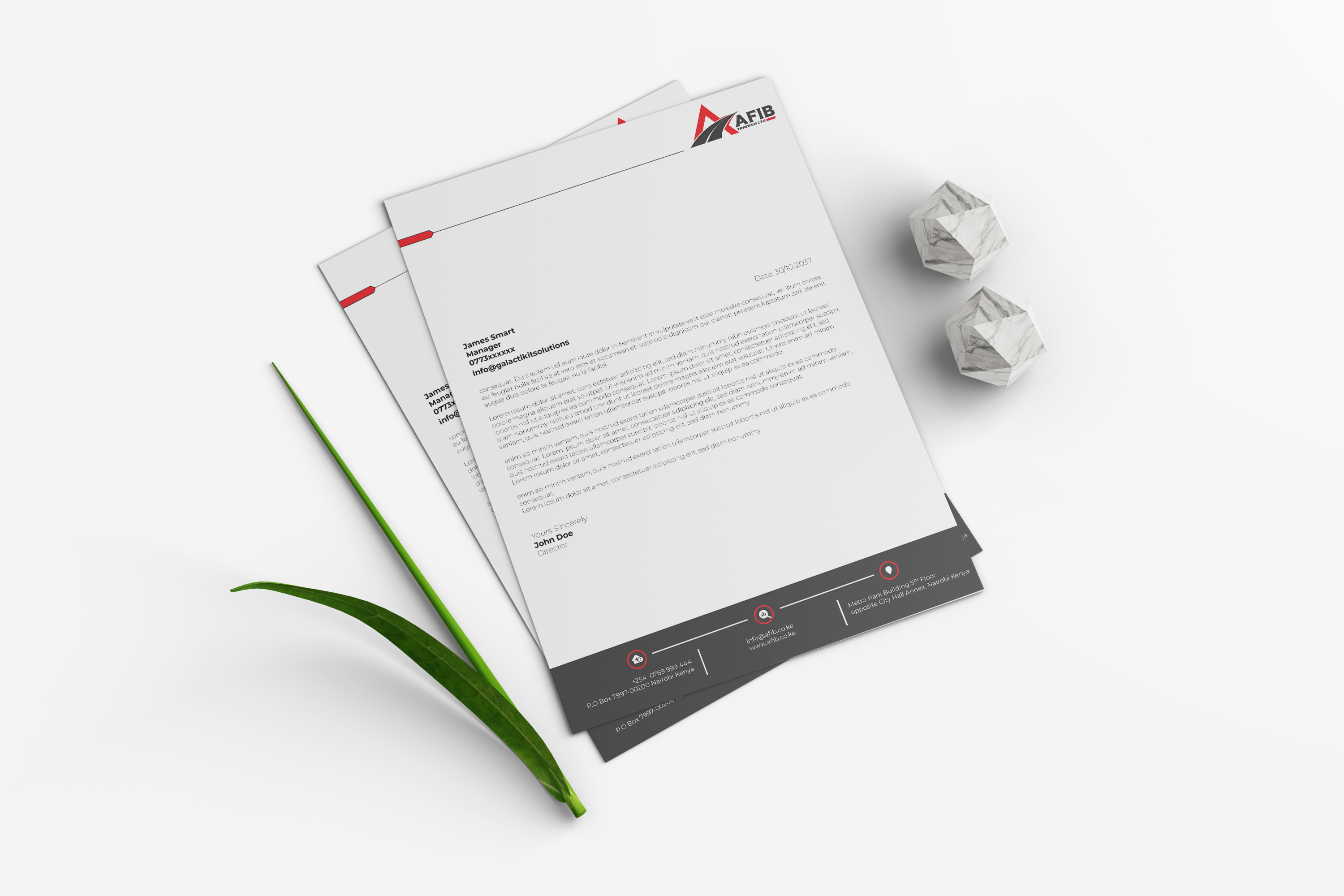 Letterhead Design Service Portfolio in Nairobi Kenya - GalactiK IT ...
