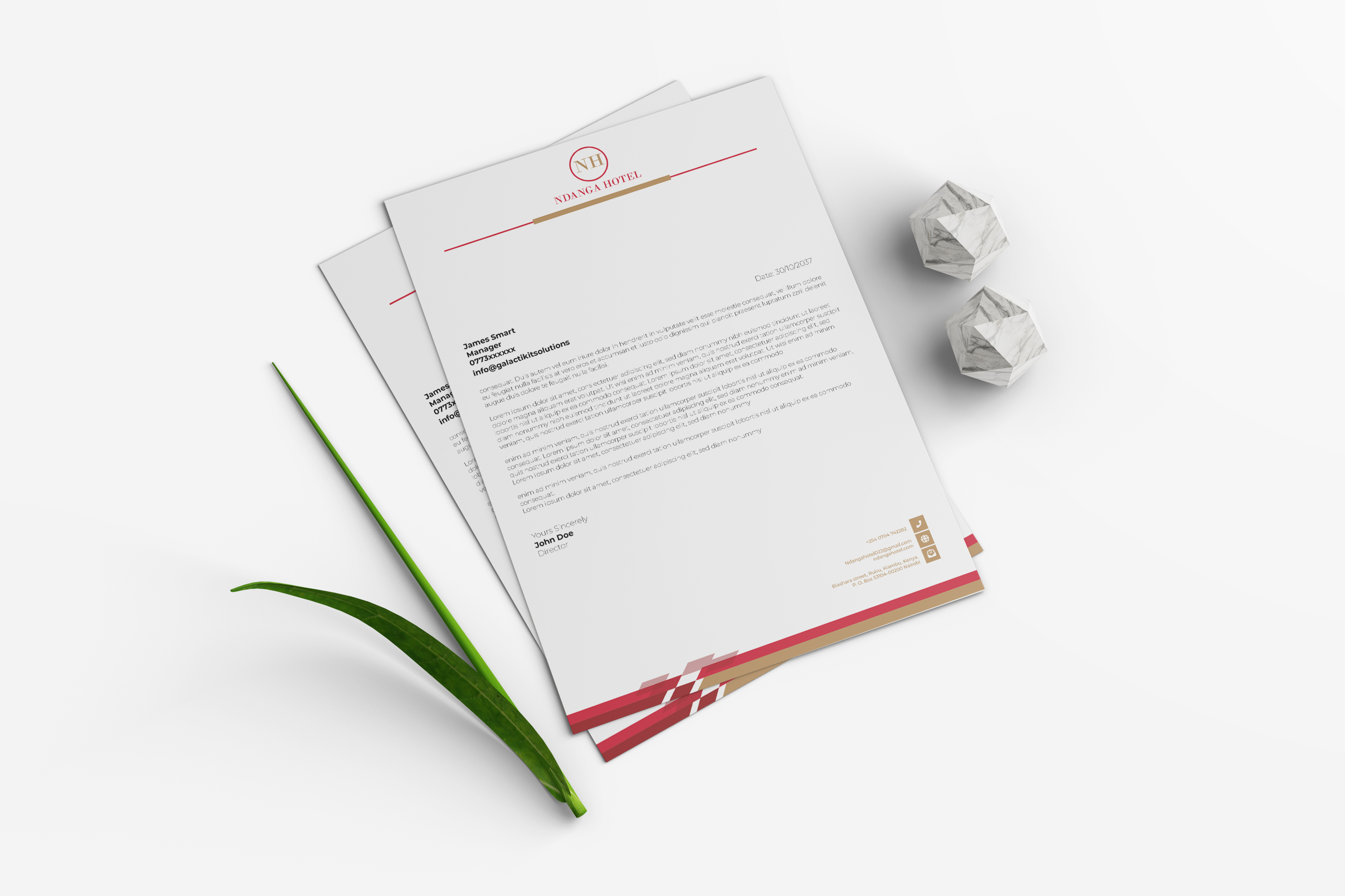 Letterhead Design Service Portfolio in Nairobi Kenya - GalactiK IT ...